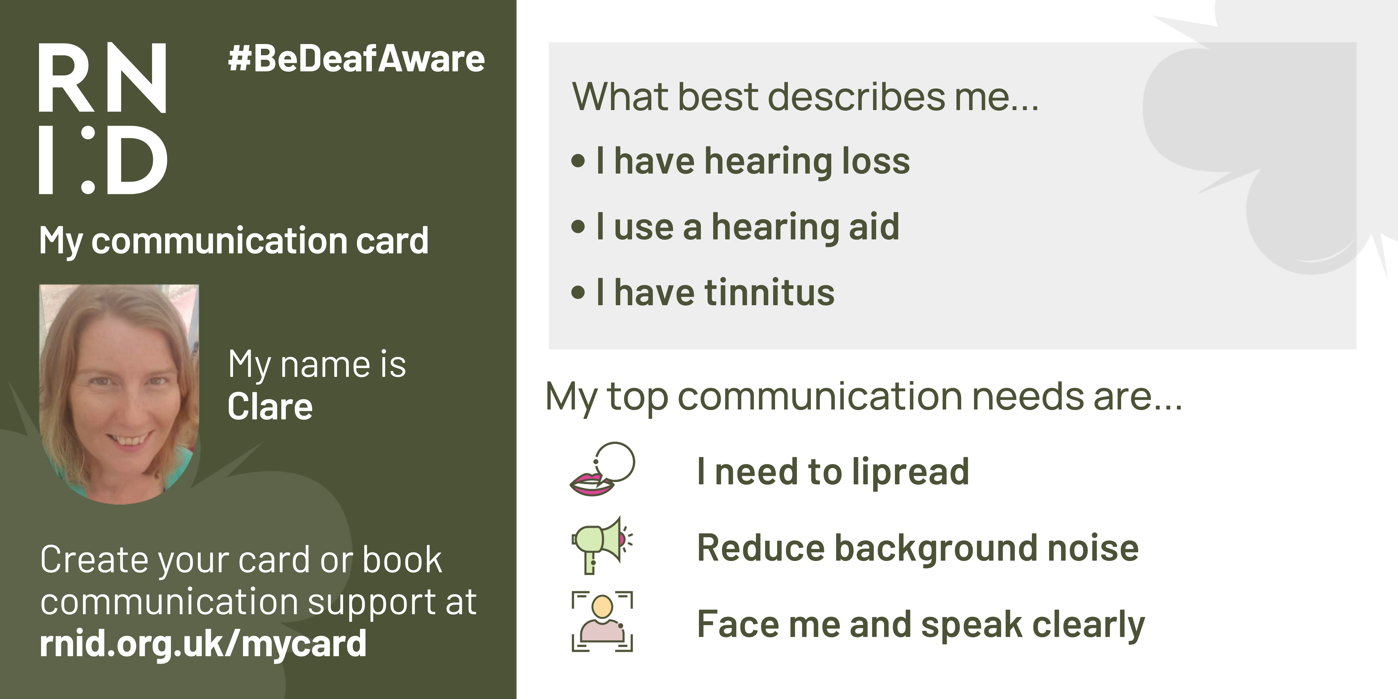 Advocating for Your Needs with RNID’s Communication Card – Sudden ...