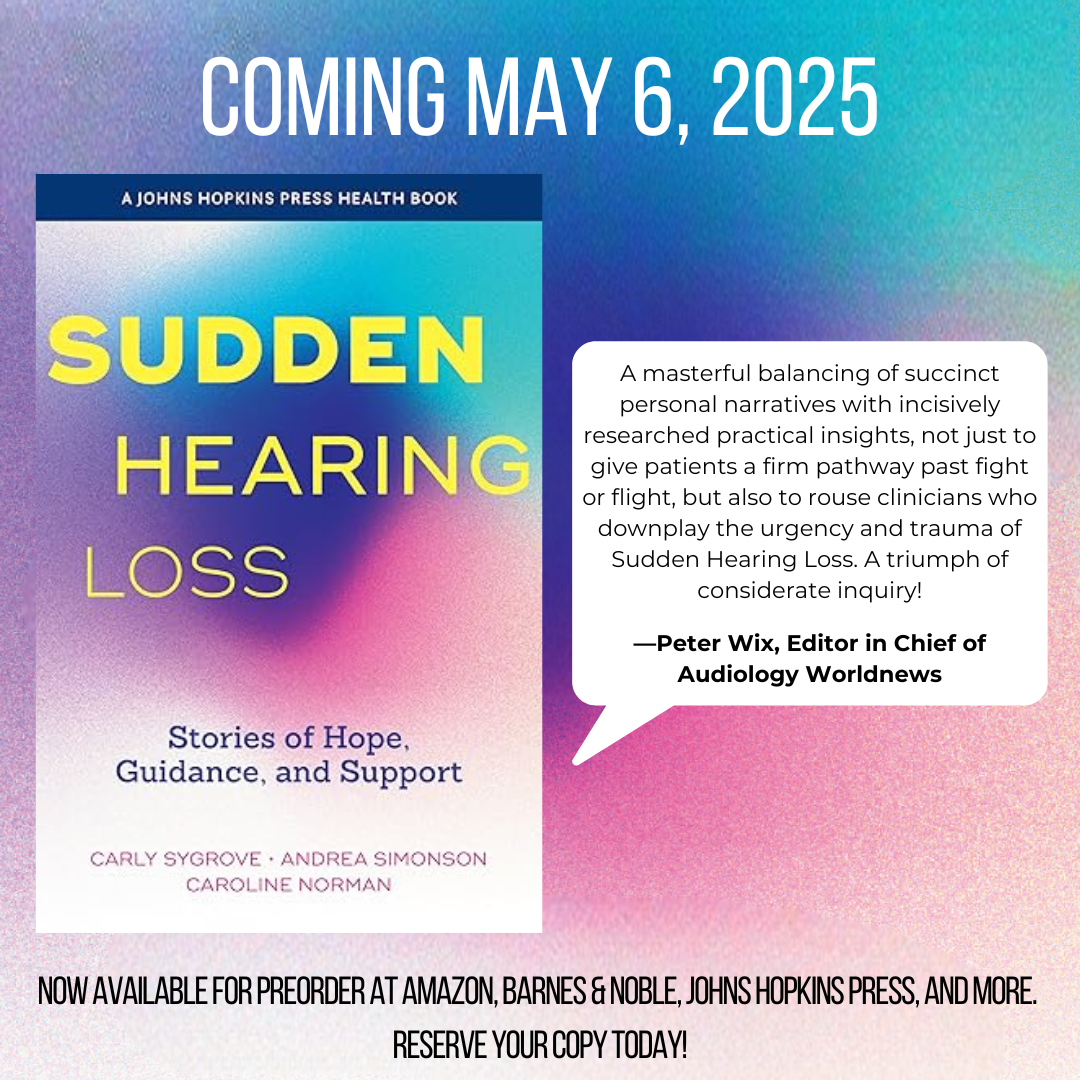 Big News! Our New Book on Navigating Sudden Hearing Loss – Sudden Hearing Loss Support
